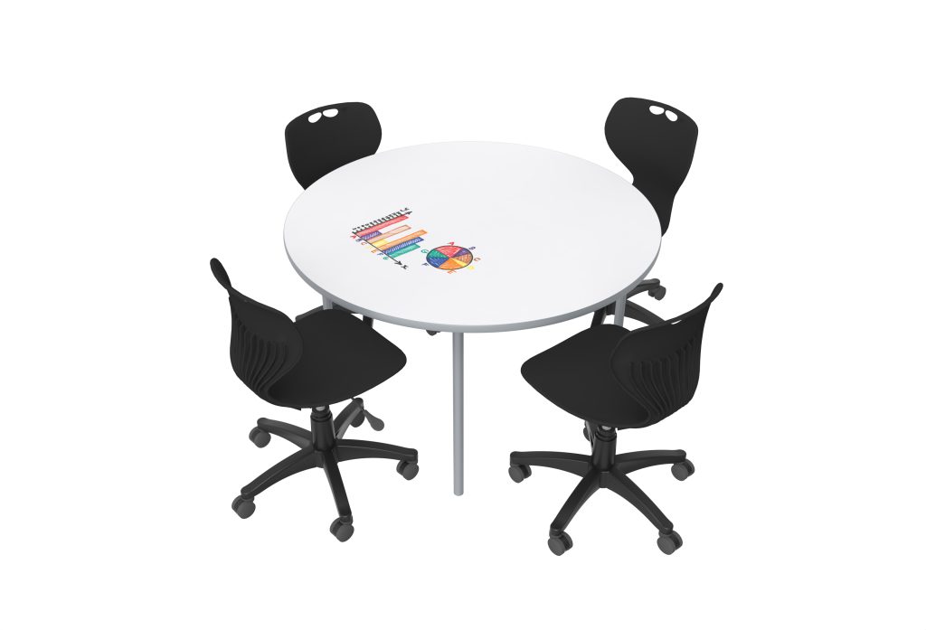 Buy Buddy Whiteboard 1200 Round Table online - class* Furniture Solutions